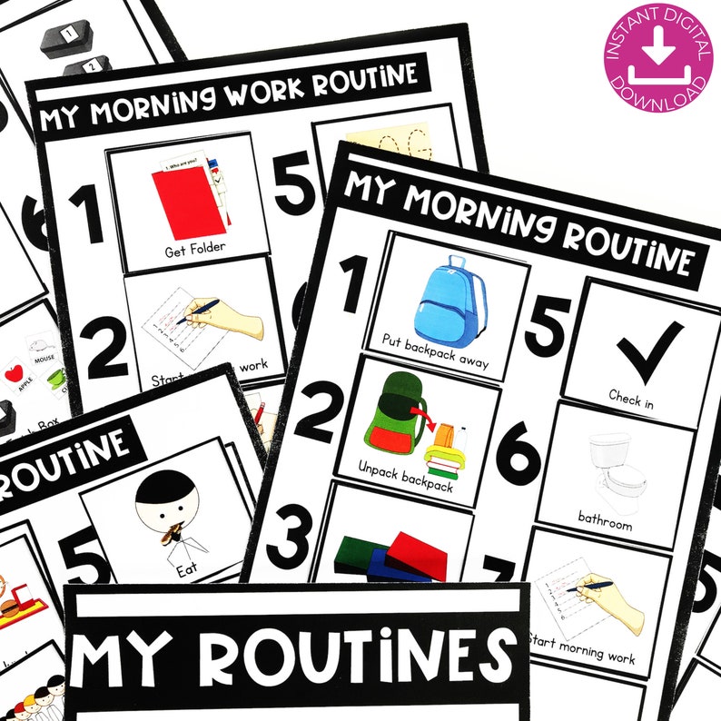 Special Ed Routines | Visual Schedule | Editable Routines | Google ...