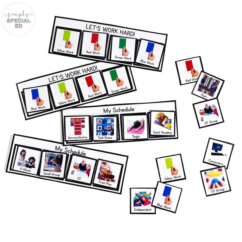 Visual Schedules | REAL PICTURES | Functional Schedules | High School ...
