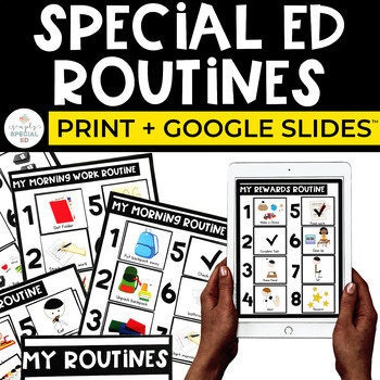 Special Ed Routines | Visual Schedule | Editable Routines | Google ...