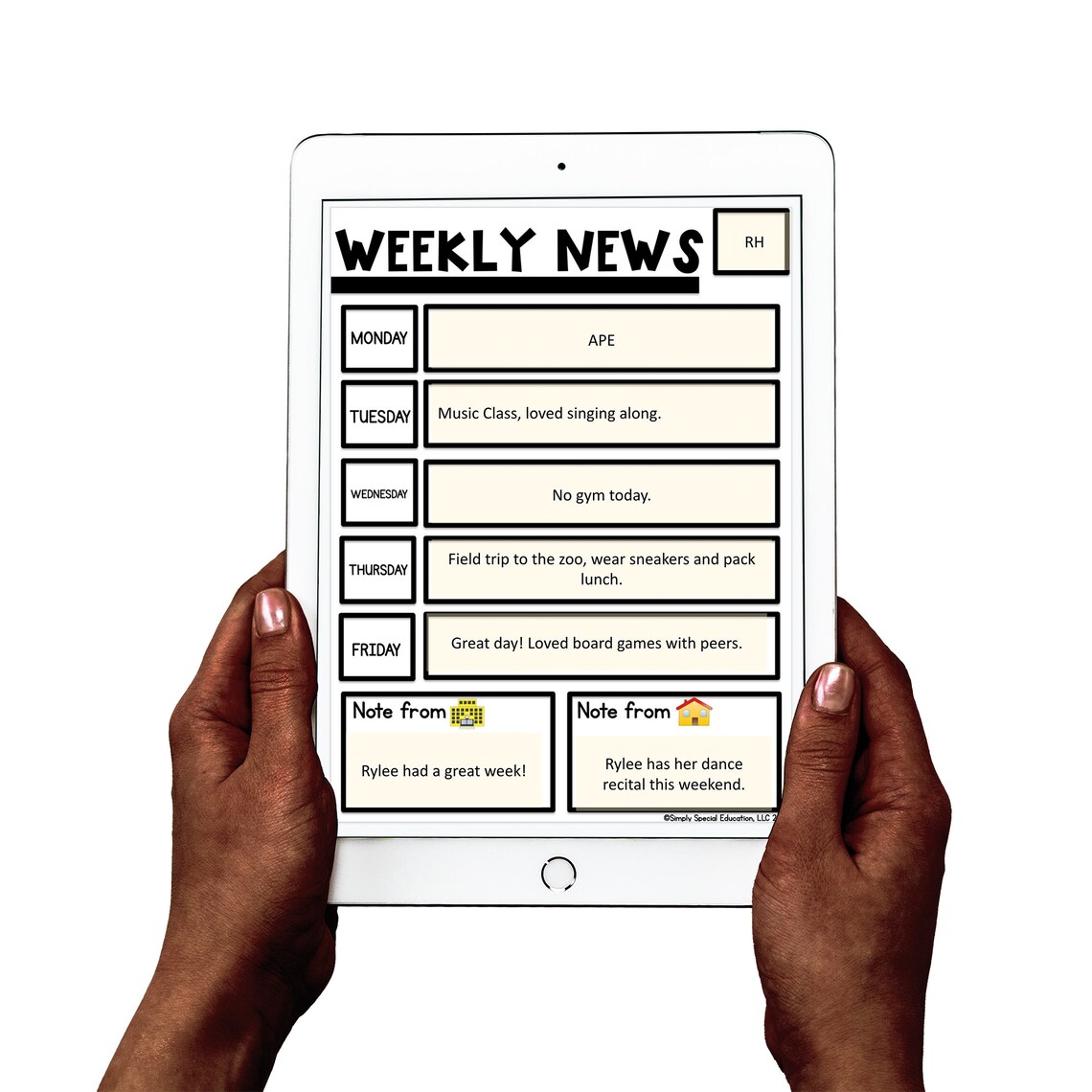 Daily Home Communication Logs | Special Ed | Editable Parent ...