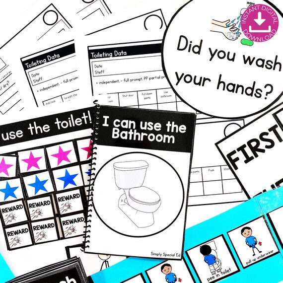 Toilet / Potty Training Toolkit for Special Ed: Adapted Books - Etsy