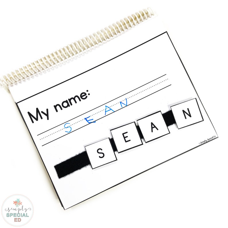 Morning Work Binder for Special Education Morning Binder Adapted Binder ...