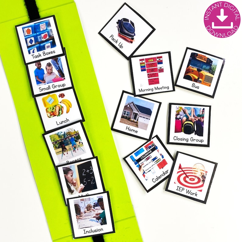Visual Schedules | REAL PICTURES | Functional Schedules | High School ...