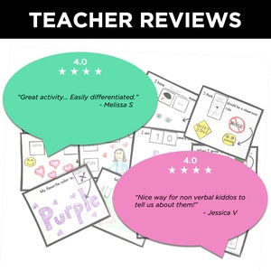 All About Me Book | Printable Digital Download | Back to School ...