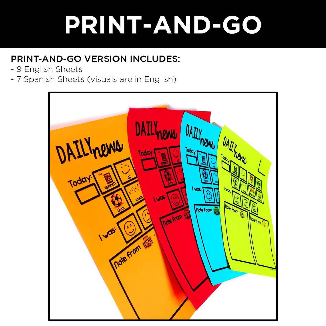 Daily Home Communication Logs | Special Ed | Editable Parent ...