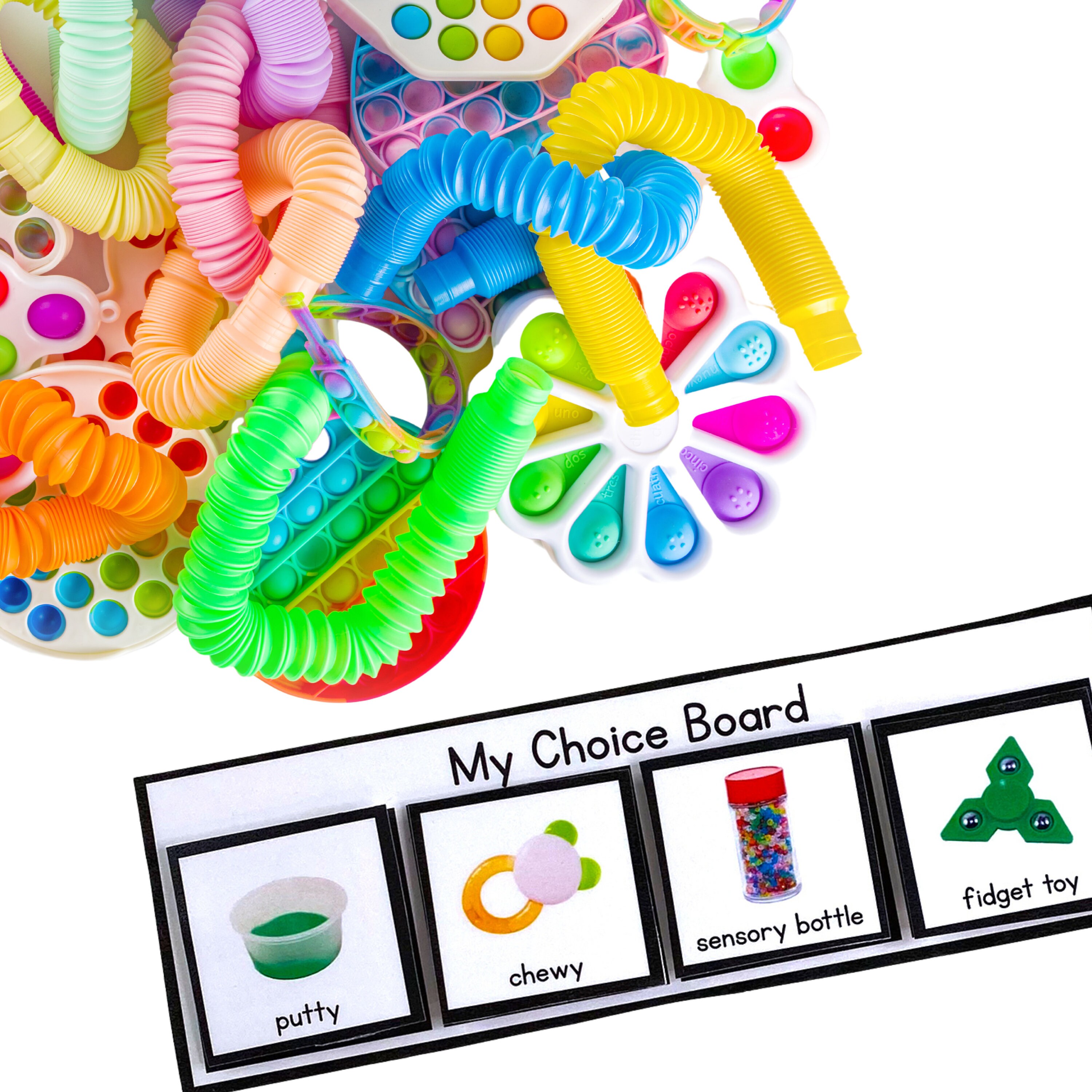 Simple Sensory Self-regulation | Choice Boards + 45 Request Cards ...