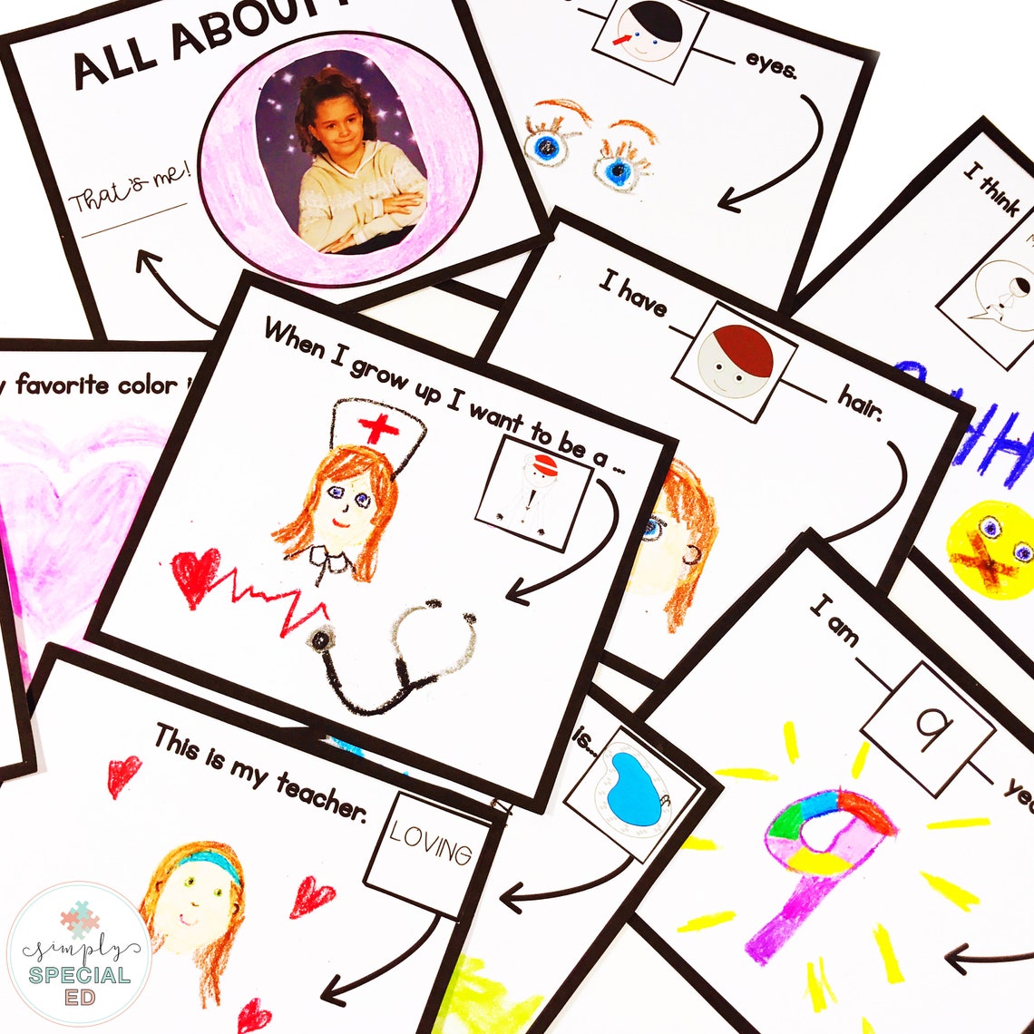All About Me Book | Printable Digital Download | Back to School ...