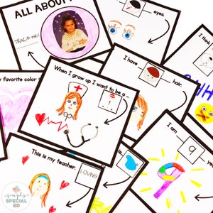 All About Me Book | Printable Digital Download | Back to School ...