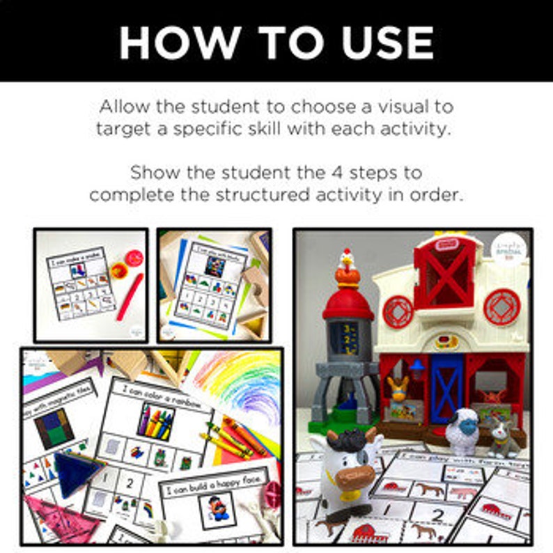 Play Center Visual Supports | Preschool | Early Childhood | Daycare ...