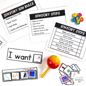 Simple Sensory Self-regulation | Choice Boards + 45 Request Cards ...
