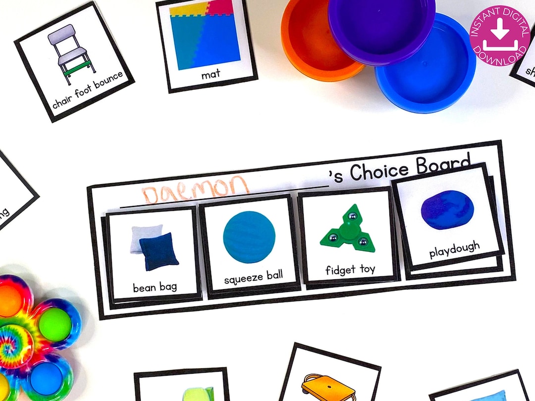 Simple Sensory Self-regulation | Choice Boards + 45 Request Cards ...