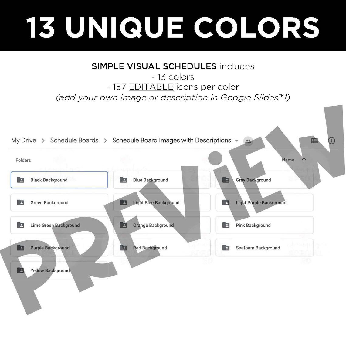 Visual Schedules Color Coded Visual Schedule Printable Autism Classroom ...