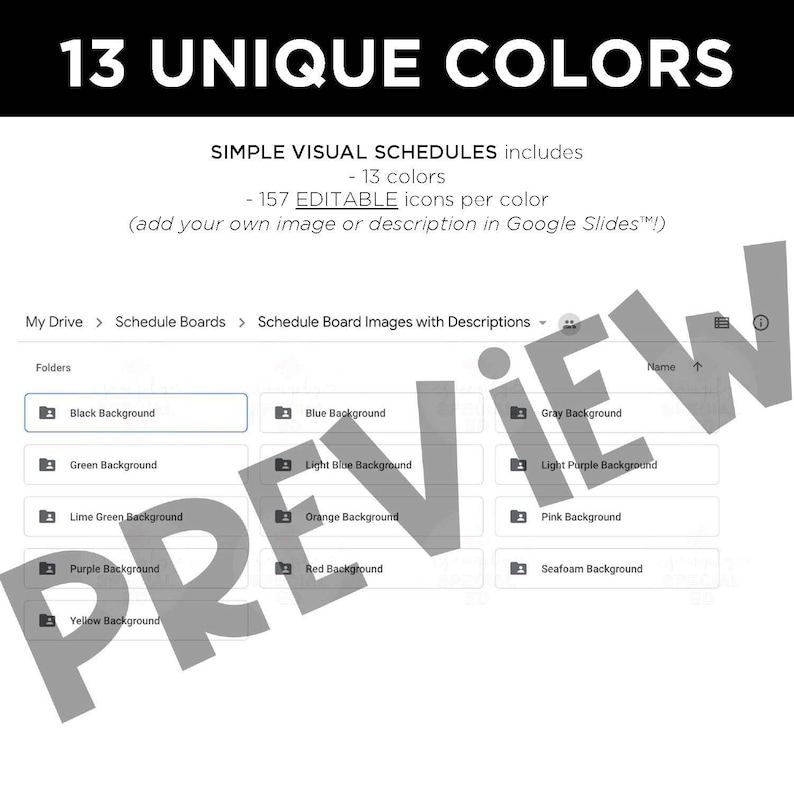 Visual Schedules | Color Coded Visual Schedule | Printable | Autism ...