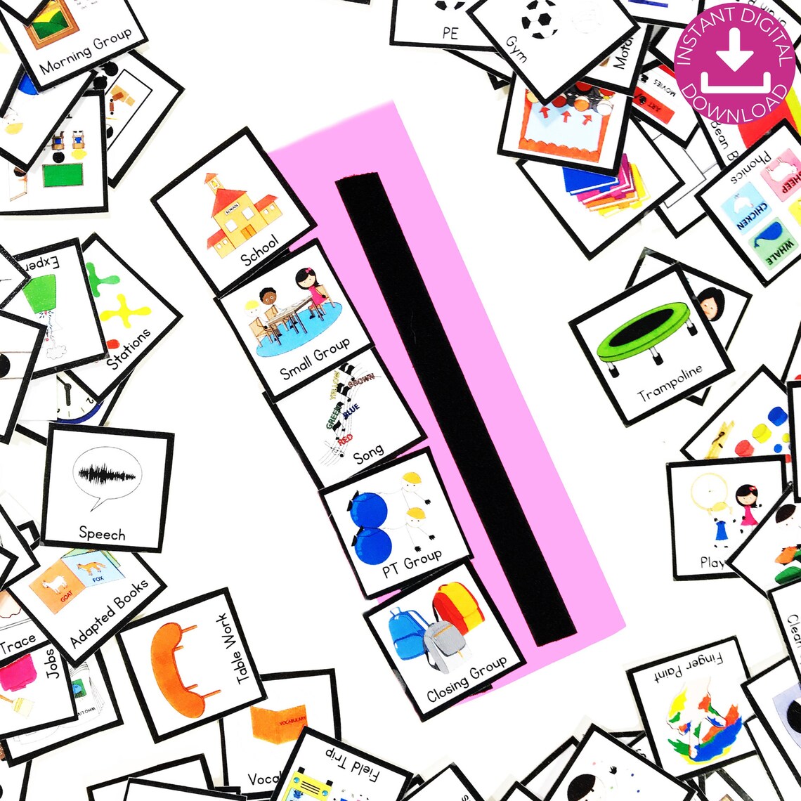 Visual Schedules | Color Coded Visual Schedule | Printable | Autism ...