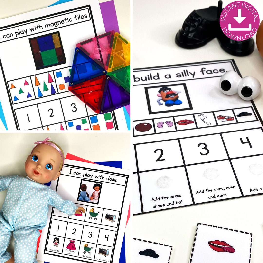 Play Center Visual Supports | Preschool | Early Childhood | Daycare ...