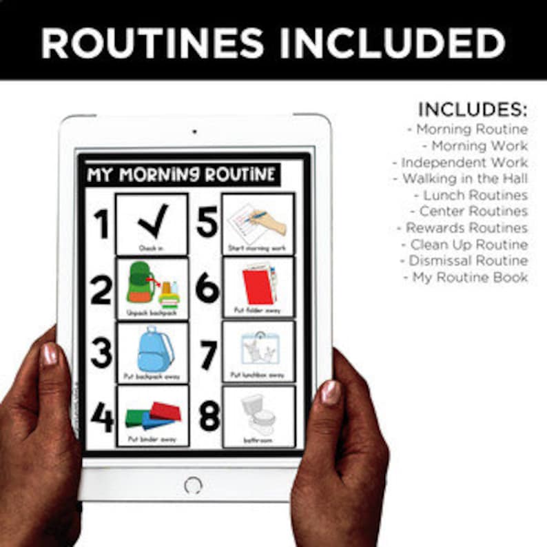 Special Ed Routines | Visual Schedule | Editable Routines | Google ...