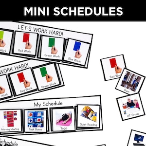 Visual Schedules | REAL PICTURES | Functional Schedules | High School ...