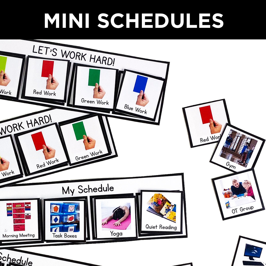 Visual Schedules | REAL PICTURES | Functional Schedules | High School ...