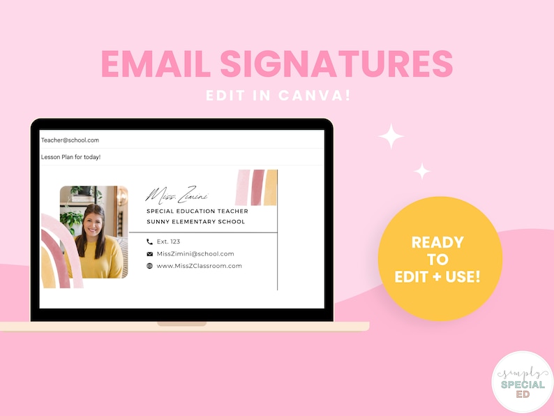 Teacher Email Signature - Etsy