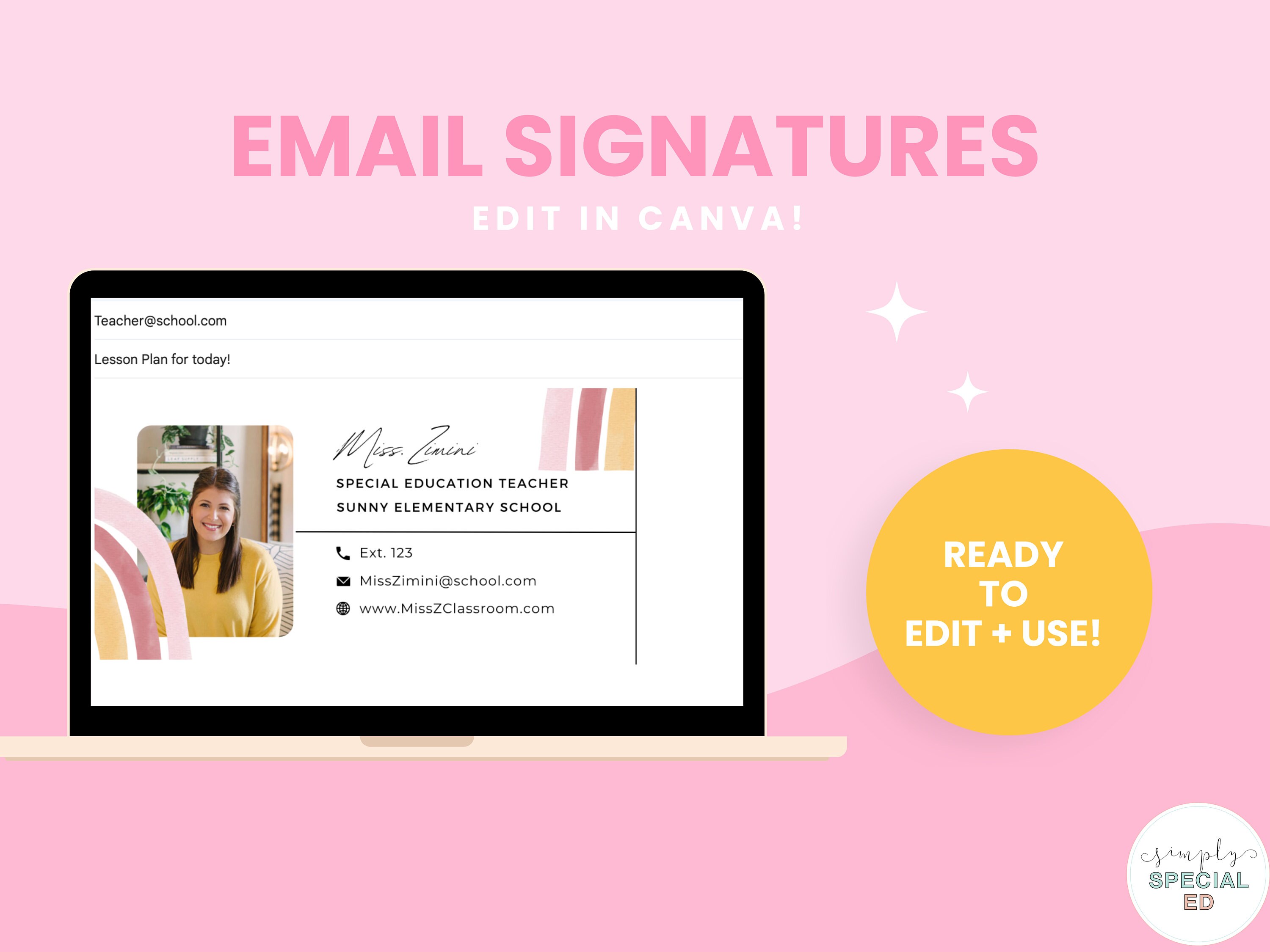 Teacher Email Signature - Etsy