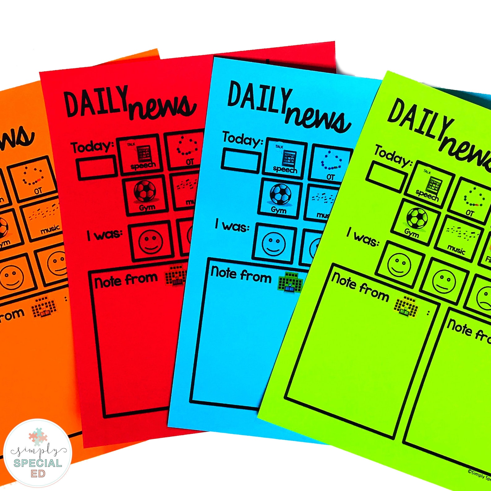 Daily Home Communication Logs | Special Ed | Editable Parent ...