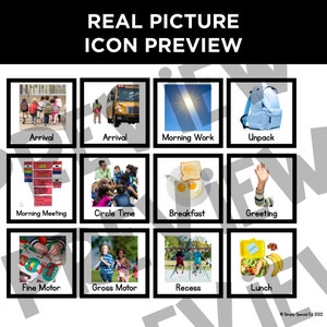 Visual Schedules | REAL PICTURES | Functional Schedules | High School ...