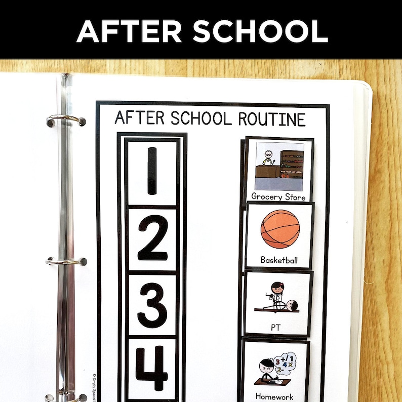 Home Visual Schedules: Daily Routines, Checklists, Visuals | Special ...