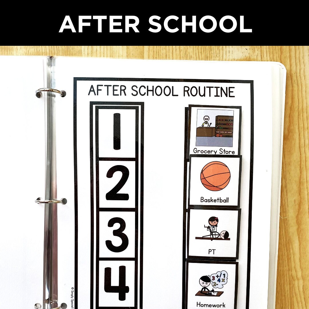 Home Visual Schedules: Daily Routines, Checklists, Visuals | Special ...