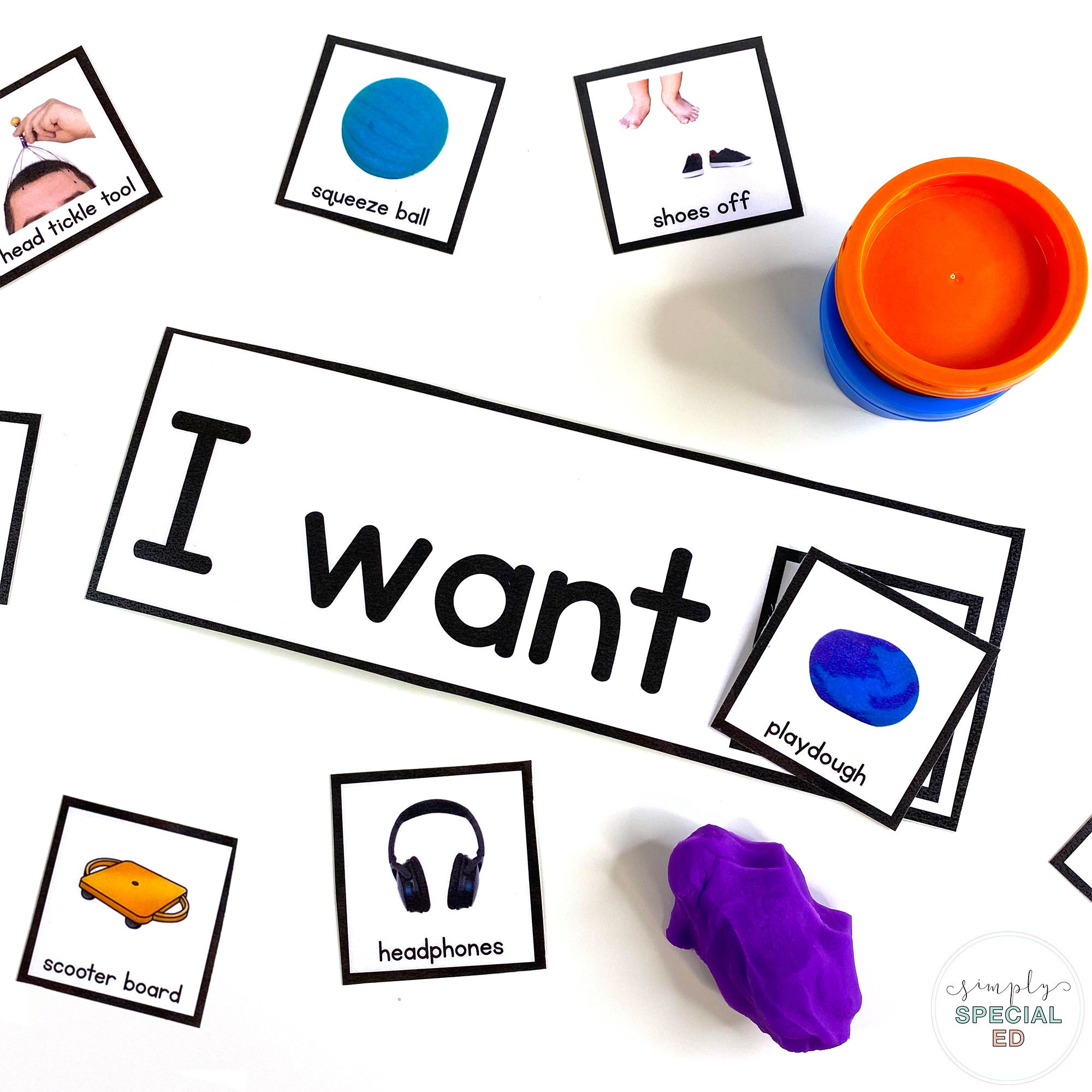 Simple Sensory Self-regulation | Choice Boards + 45 Request Cards ...