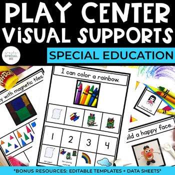 Play Center Visual Supports | Preschool | Early Childhood | Daycare ...