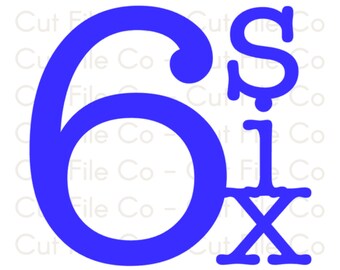 6th birthday svg | Etsy