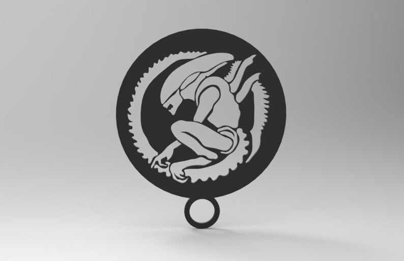 Coffee Stencil - Alien Xenomorph ( Cake Topper ) - Etsy