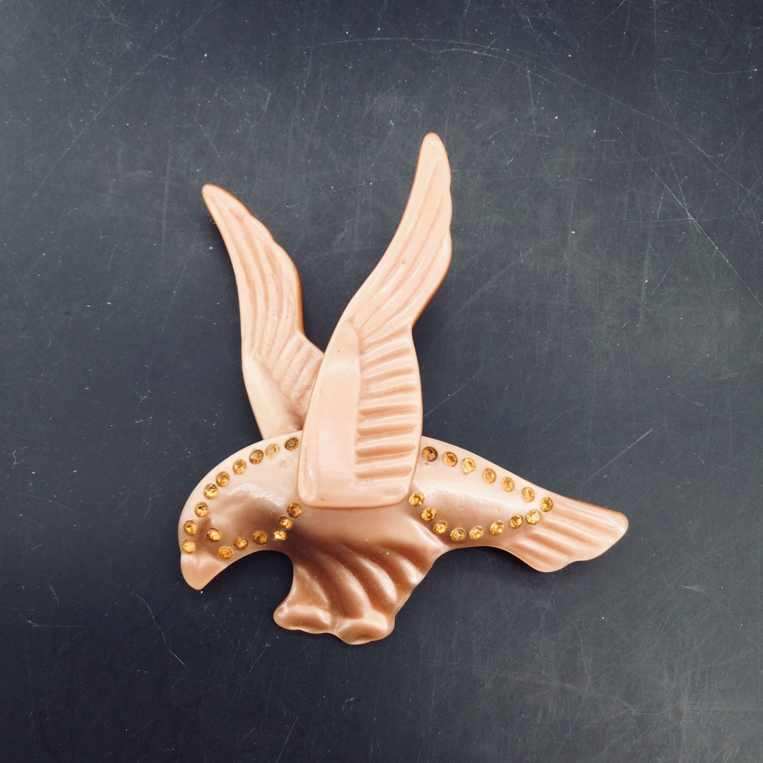 Rhinestone Eagle 1940s - Etsy