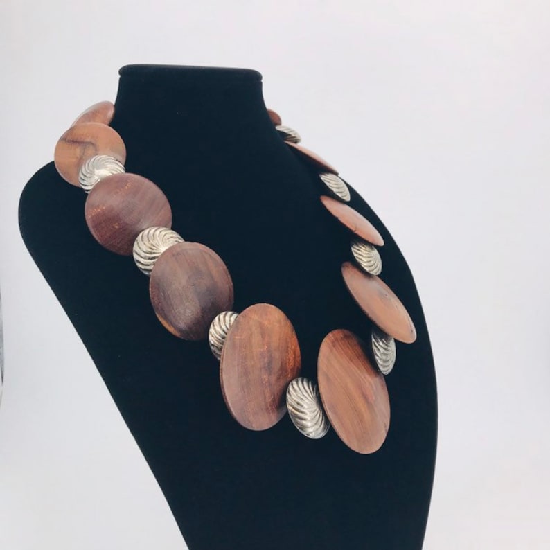 Monies Gerda Lynggaard Denmark Teak Necklace Vintage Danish - Etsy UK