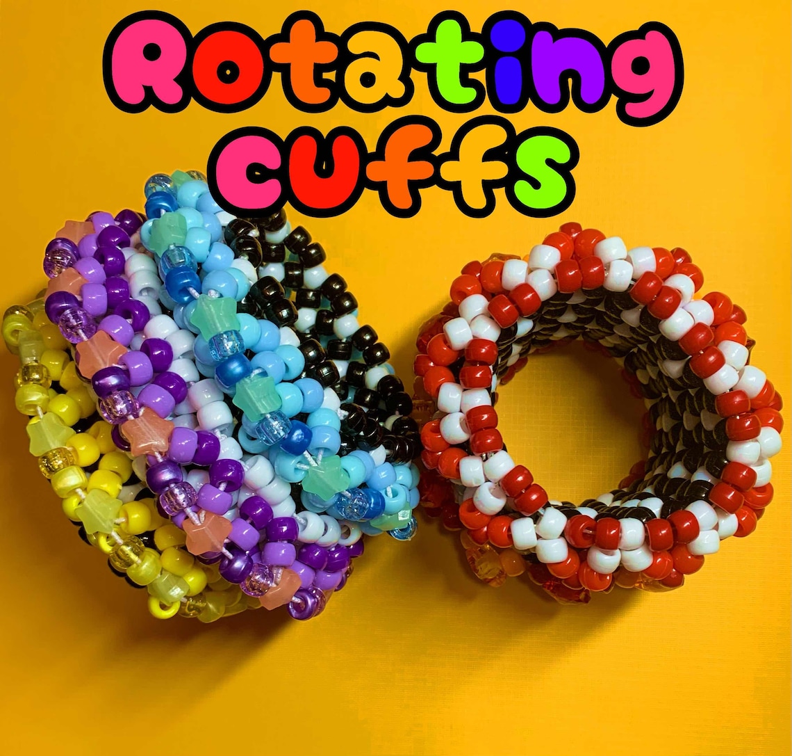 Custom Kandi Rotating Cuffs - Etsy