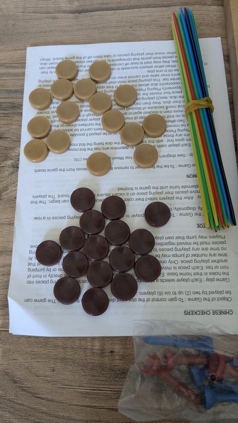 Vintage Kid Connection 12 Game Set With Wooden Board - Etsy