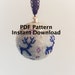 Beaded Christmas Ornament Pattern, Bead Crochet Ball Scheme, PDF ...