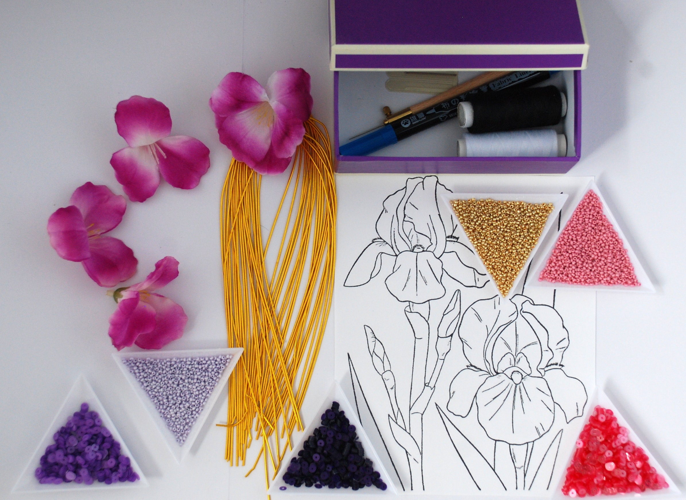 Beginners Tambour Embroidery Kit Beginners Gold Work Kit the - Etsy