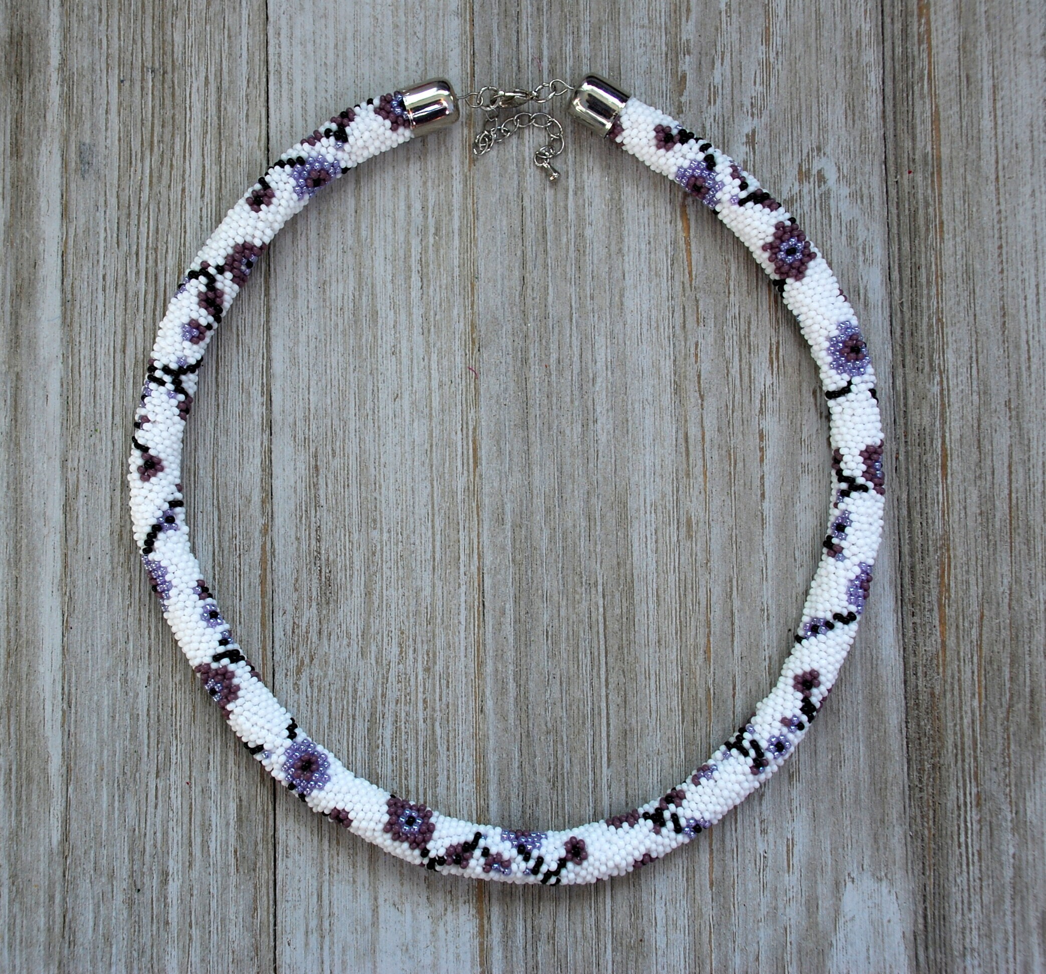 Statement-Boho-Halskette Halsband Choker Seil Perlenkette - Etsy.de