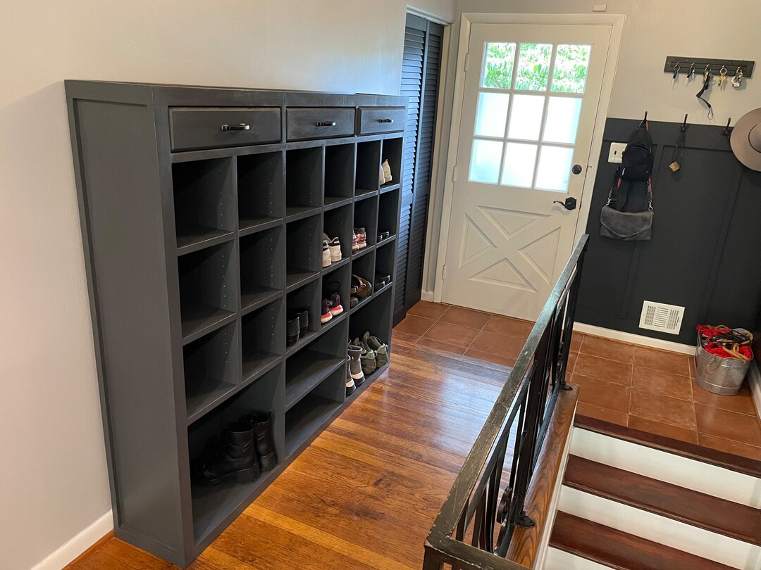 Custom Entryway Storage Cabinet With Drawers - Etsy