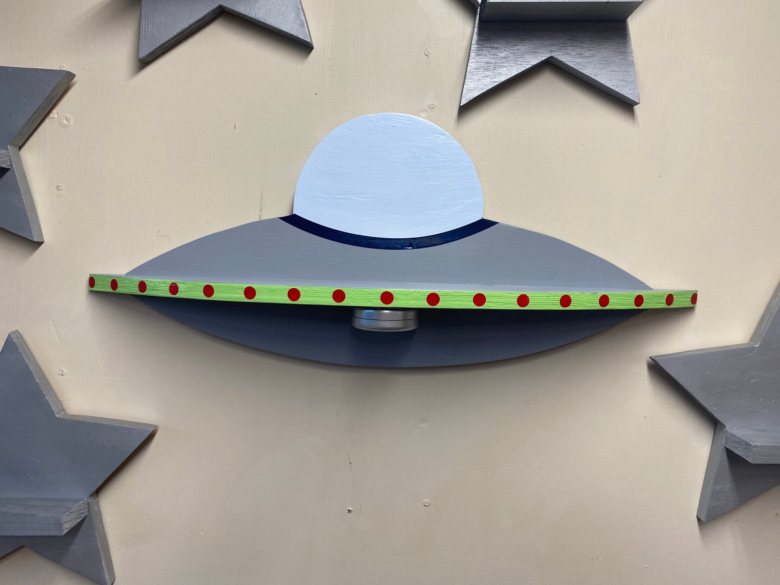 UFO shelf with light | Etsy