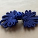 1 Beautiful Navy Blue Satin Frog Fasteners 8cm X 2.5cm - Etsy