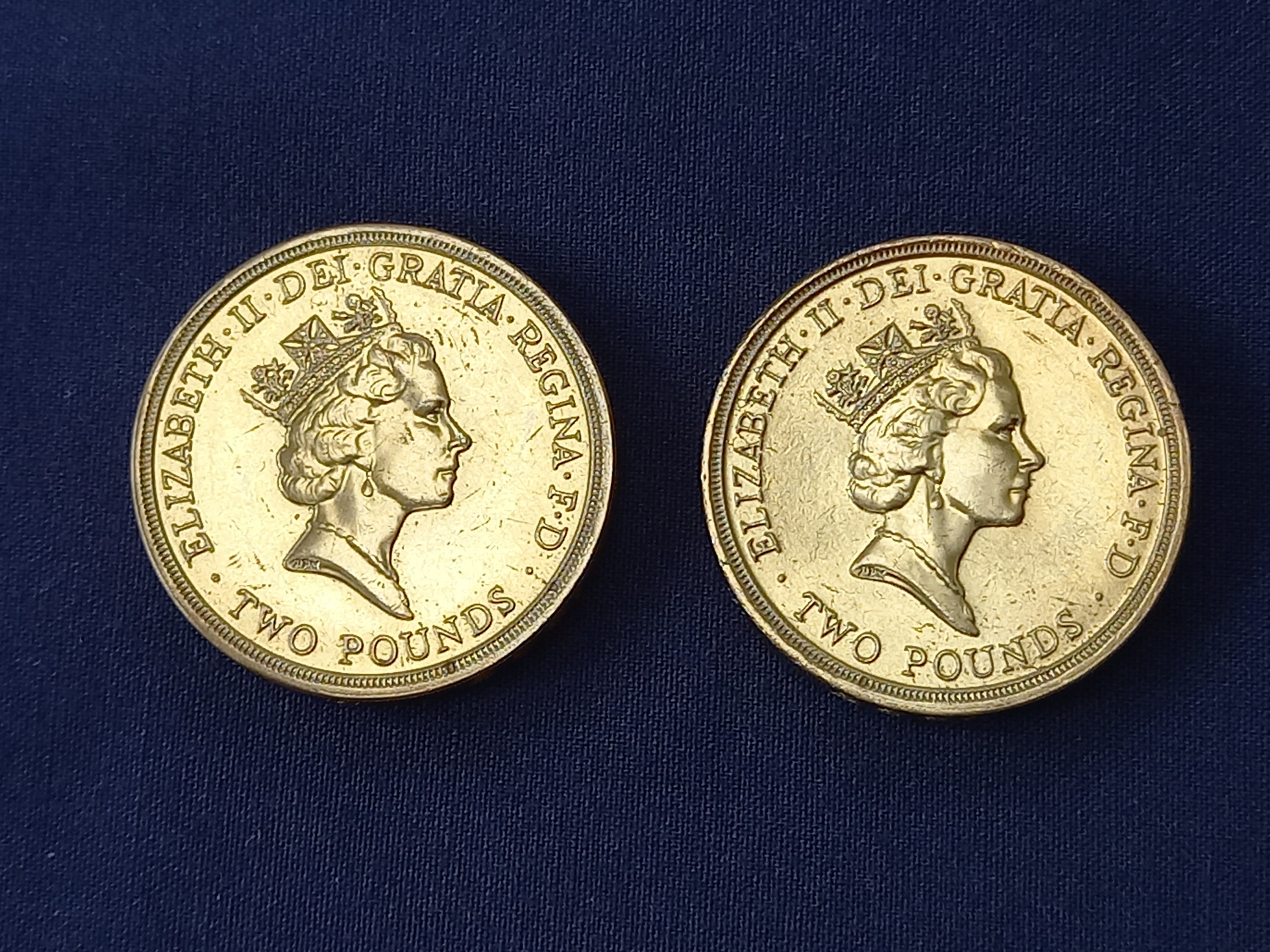 2 X 1995 WW2 Dove of Peace 2 / Two Pound Coins Uncircualted - Etsy