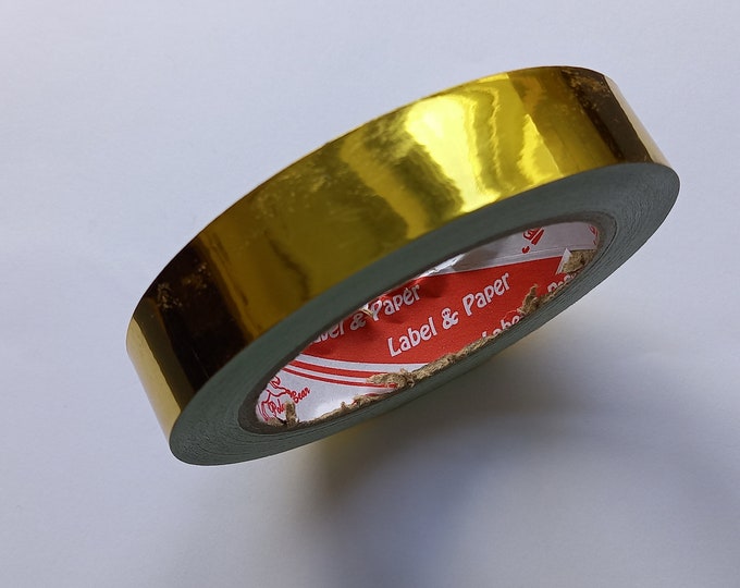 1 Roll of Gold Permanent Metallic Tape 20mm X 20 Metres - Etsy