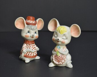 Ceramic Mice Figurines - Etsy