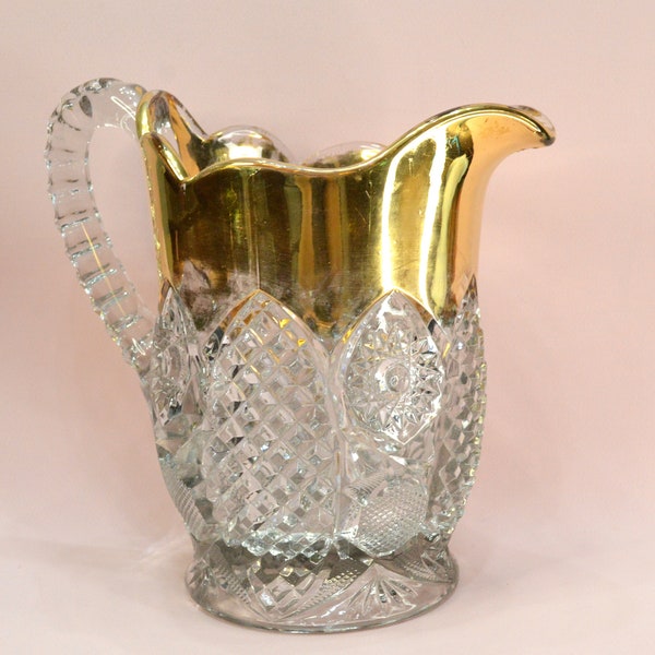Antique Clear Glass Pitchers - Etsy