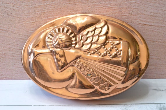 Angel Gelatin Mold Copper Color Wall Hanging | Etsy