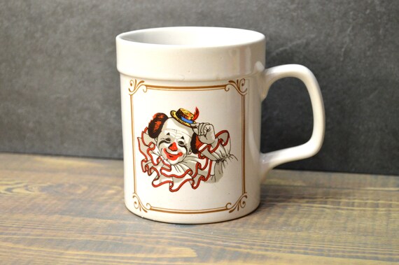 Vintage Ceramic Happy Clown Coffee Mug Made in Japan - Etsy