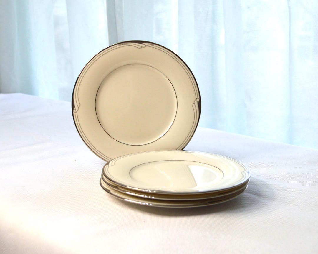 Bread Plates, Noritake China Sterling Cove Pattern, Set of 4 - Etsy