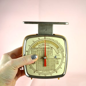 Vintage Postal Scale, 5-pound Analog Pelouze Model Z-5 1981, Beige ...